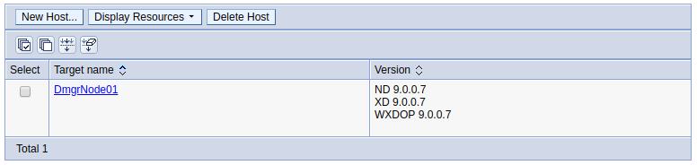 And the Dmgr should be in the Job Manager at Jobs > Targets